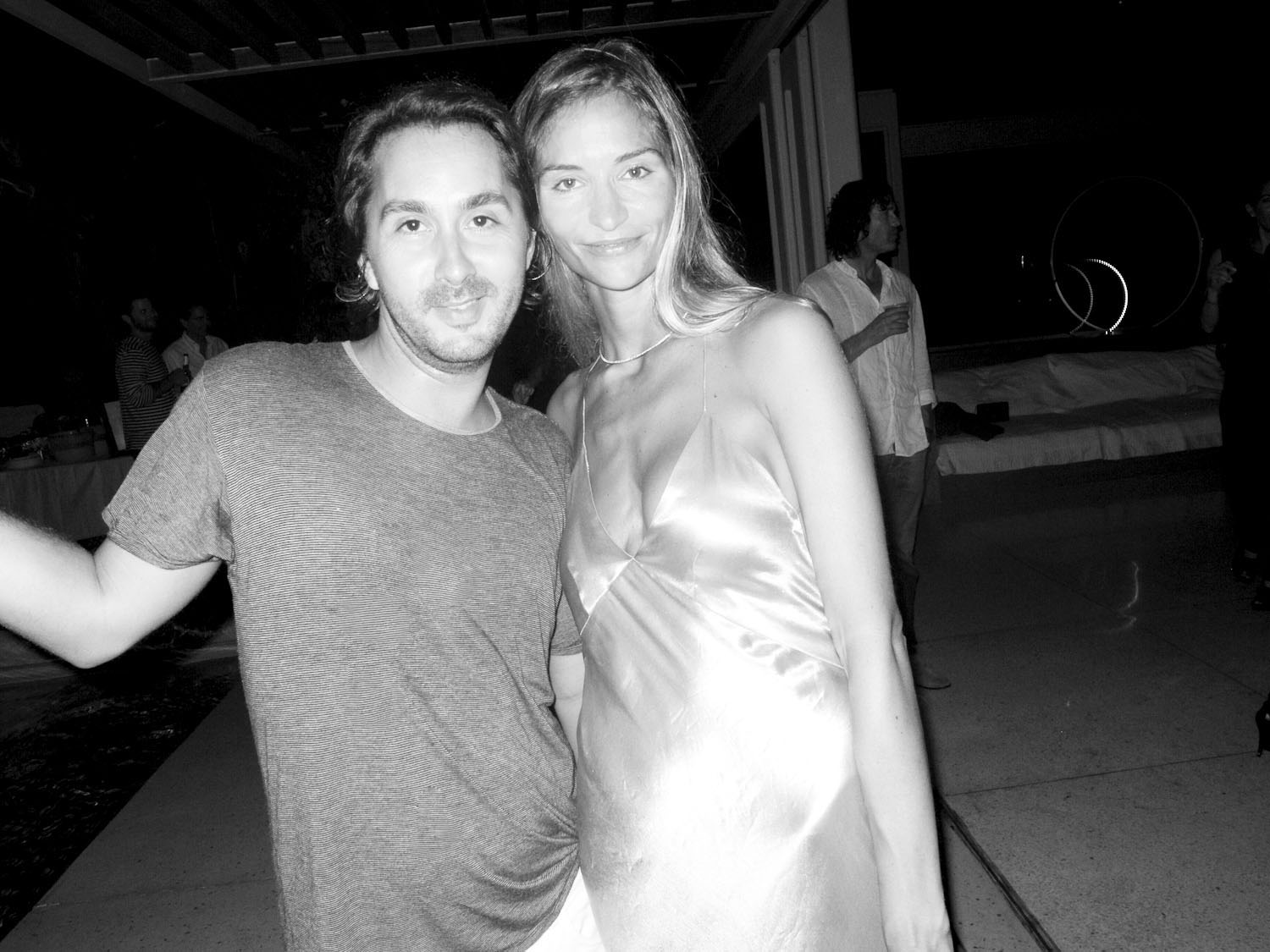 Ambre Dahan's birthday party at her house, Los Angeles - purple NIGHT