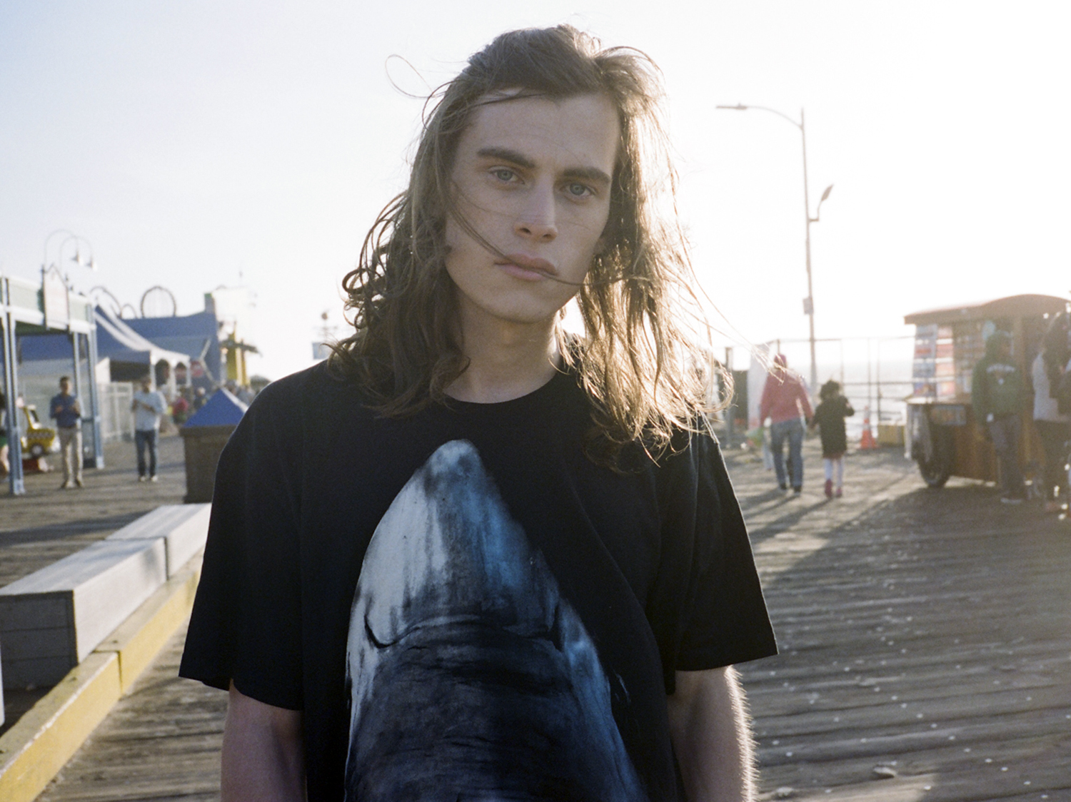 Australian model Harry Hains at Santa Monica, Los Angeles. Photo Brad ...