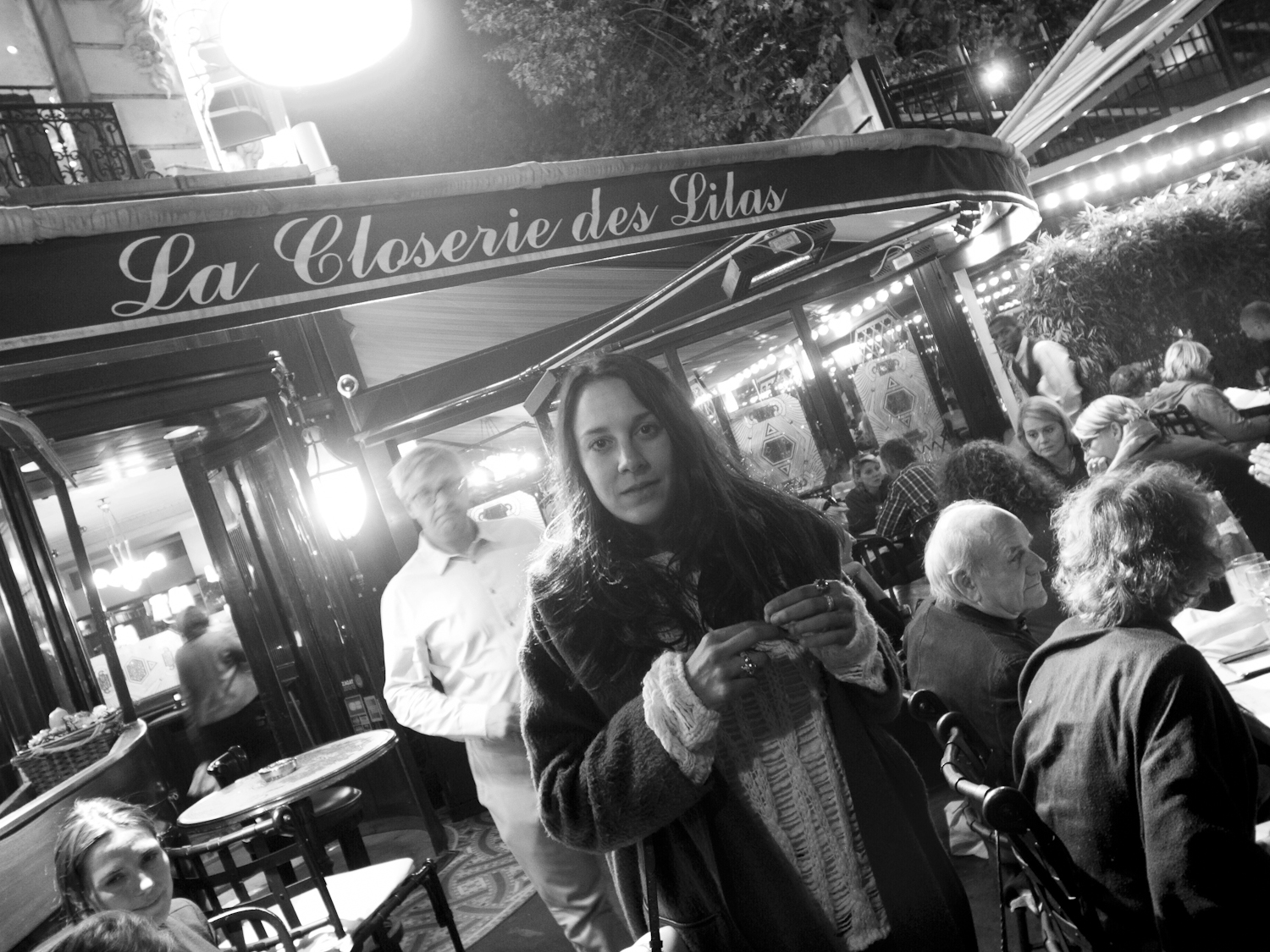 The French Film Director Juju Sorelli at La Closerie des Lilas, Paris ...