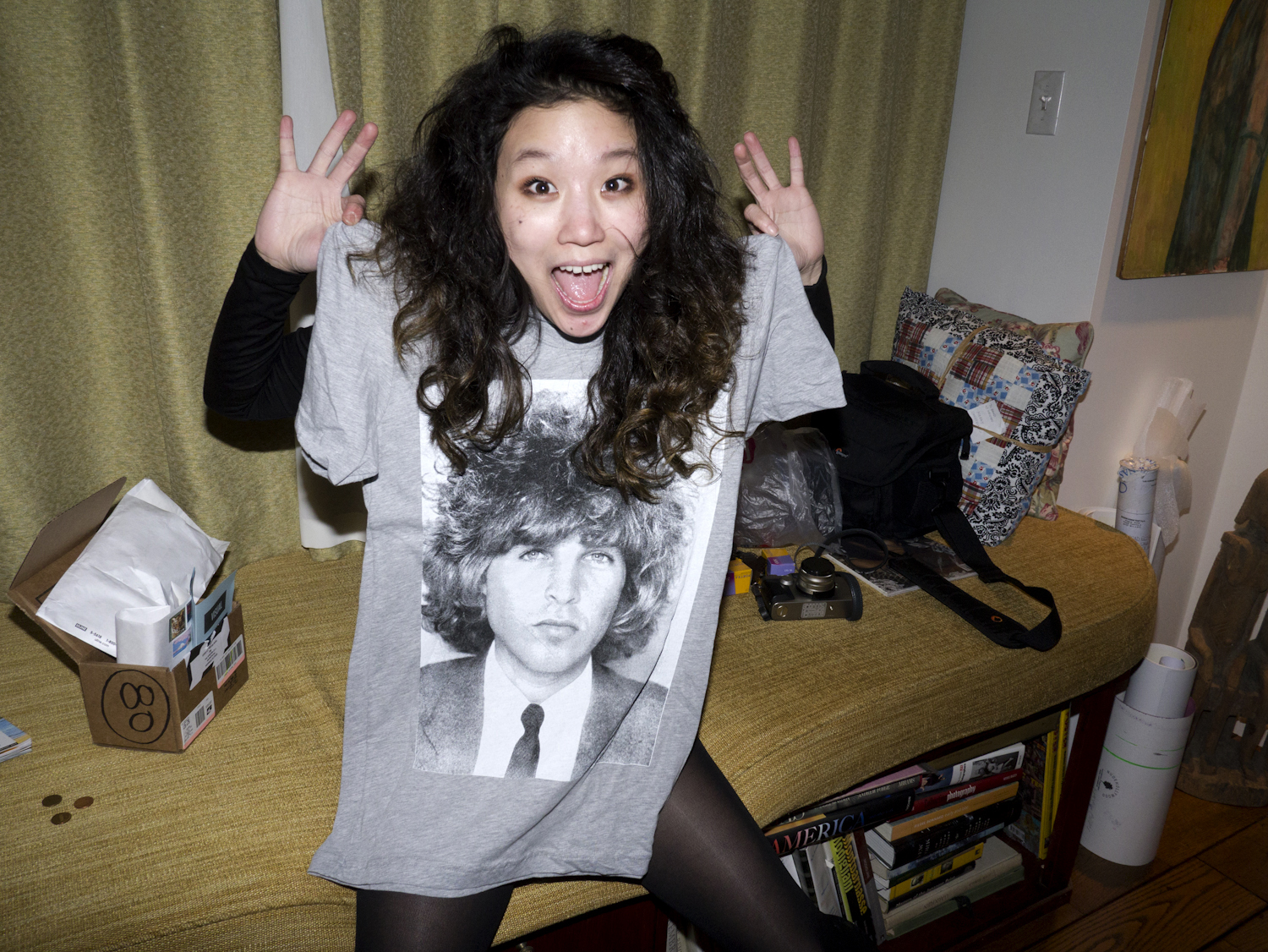 Sandy Kim visits Brad Elterman at Villa Le Reve, Los Angeles - purple DIARY
