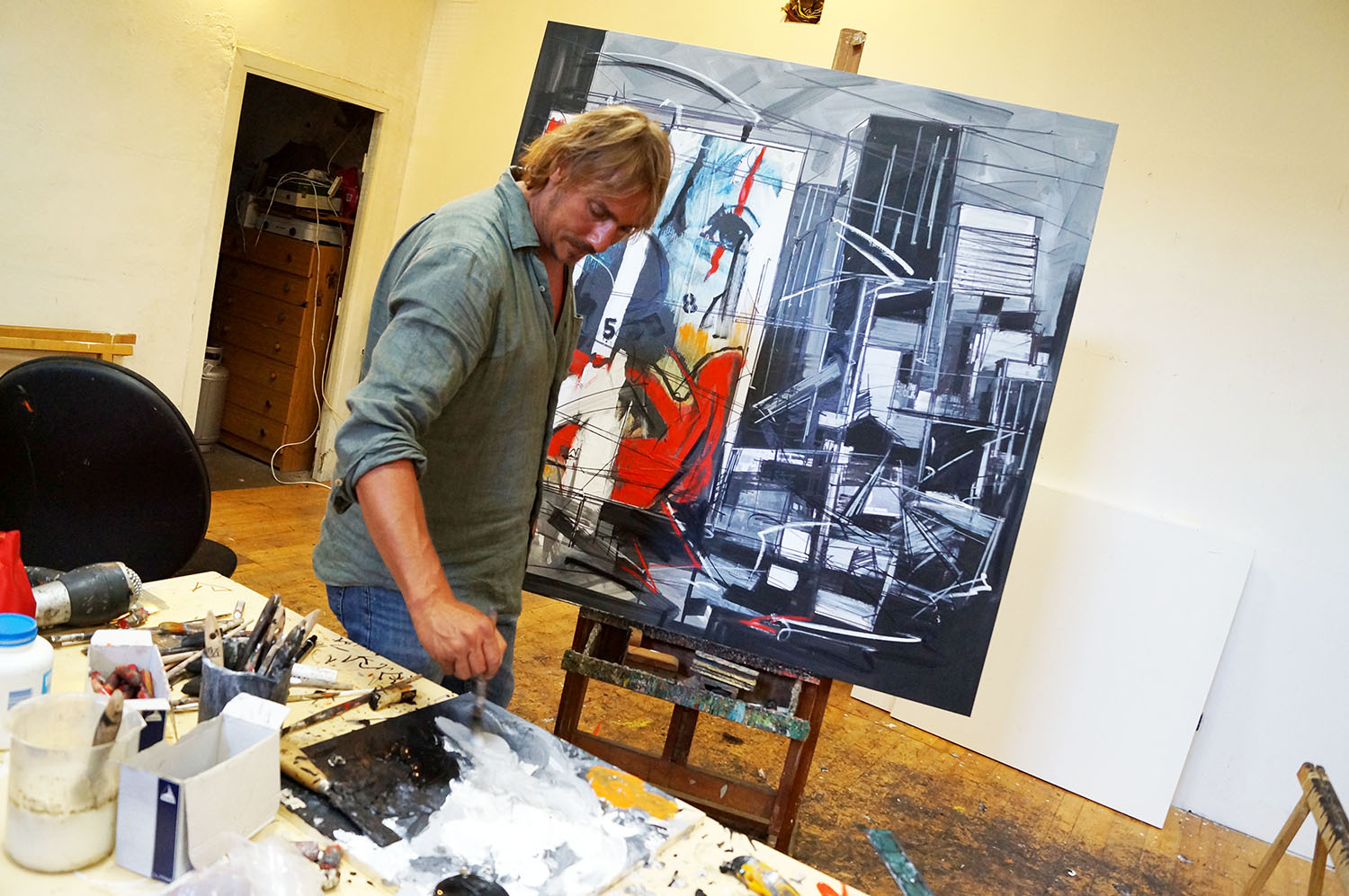 A visit to Marco Tamburro's studio, Rome - purple ART