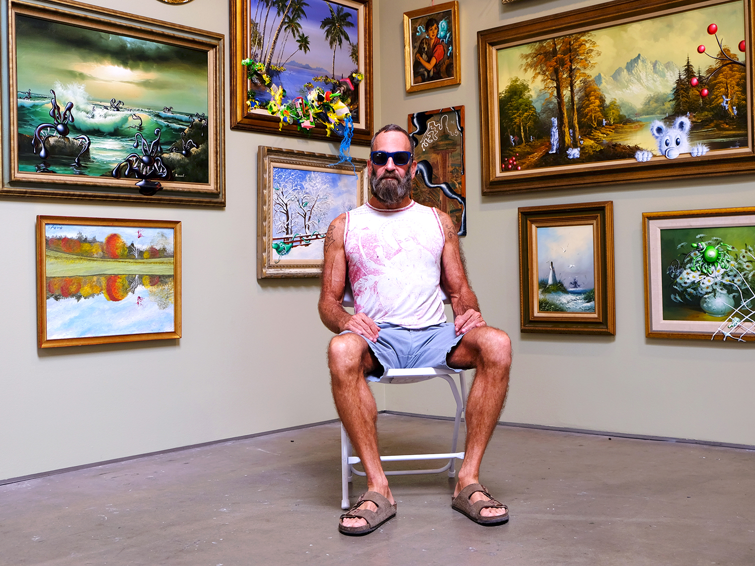 Kenny Scharf "Born Again" exhibition at Honor Fraser, Los Angeles ...