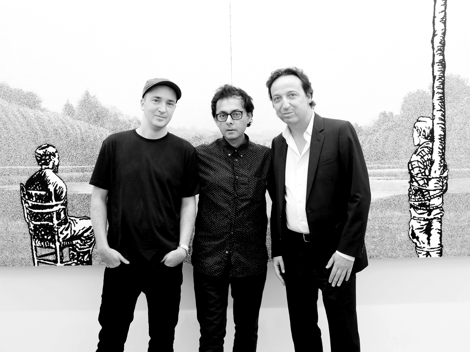 Farhad Moshiri "Float" at Galerie Perrotin, New York - purple ART