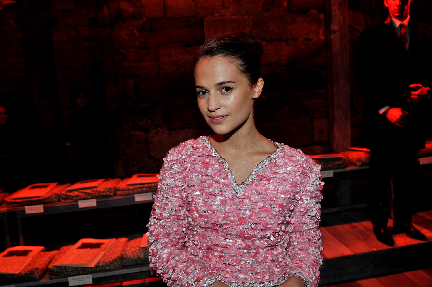 Chanel Metiers D'art Pre-Fall 2013 Front Row, Edinburgh - purple FASHION