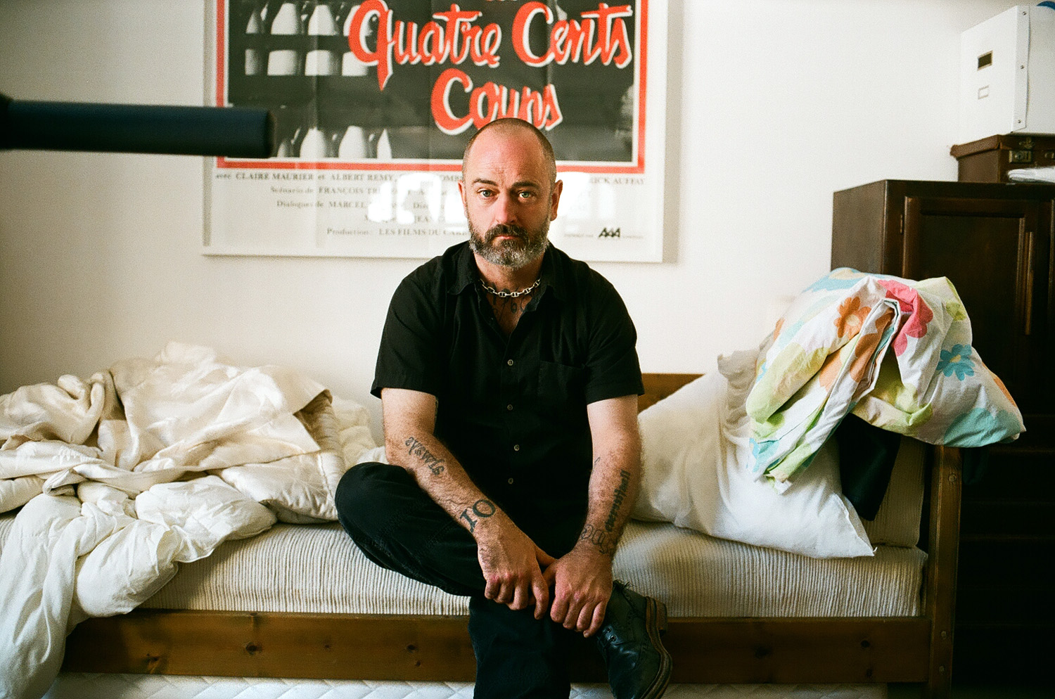Artist Douglas Gordon in his studio in Berlin - purple ART