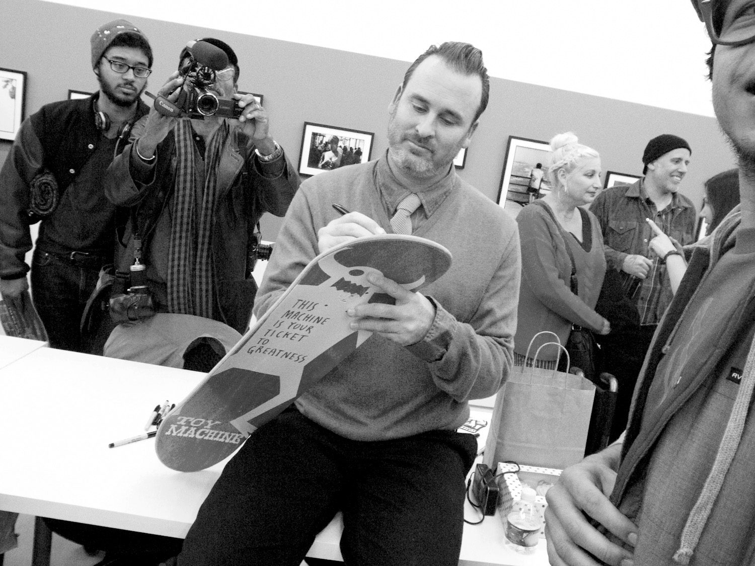 Ed Templeton's "Memory Foam" exhibition opening at Roberts & Tilton ...