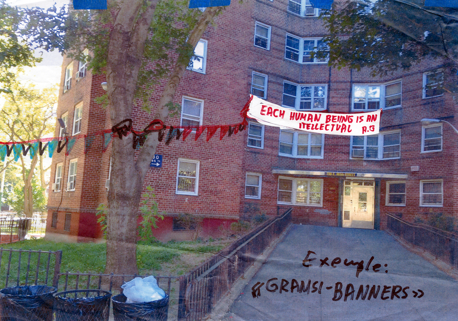 Thomas Hirschhorn's drawing for his new Gramsci Monument, The Bronx ...