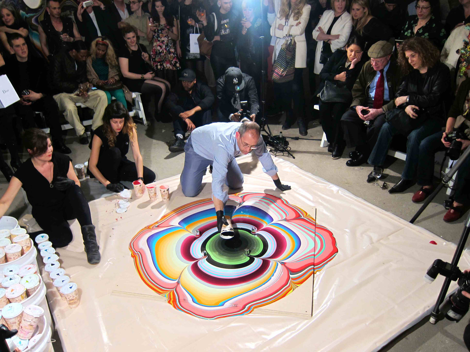THE HOLE & DIOR BEAUTY'S CELEBRATION OF HOLTON ROWER'S 'POUR' PAINTINGS ...