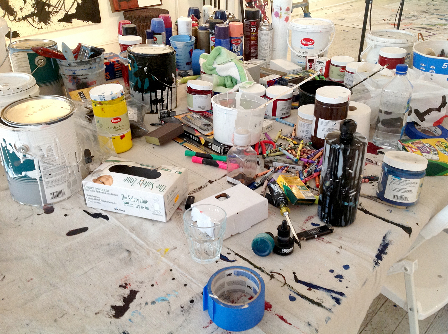 A visit to Steve Clark's studio, New York - purple ART