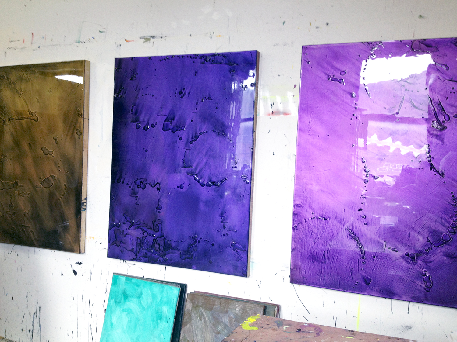 A visit to Matt Jones' studio, New York - purple ART