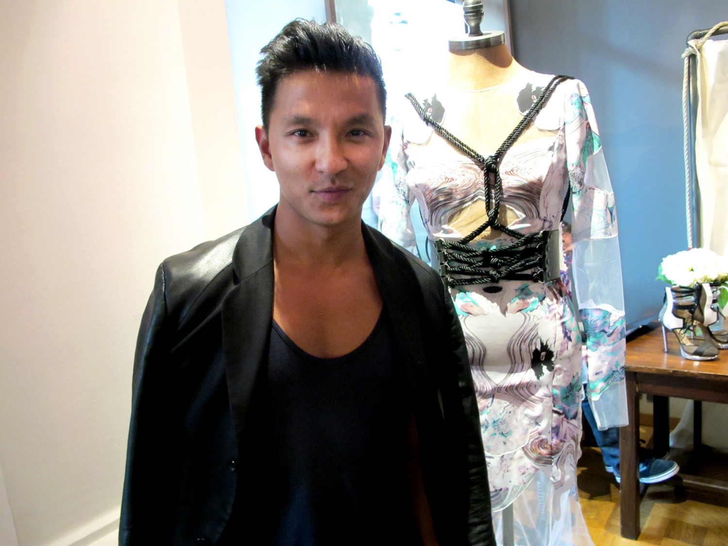 Designer Prabal Gurung showing his collection at the CFDA designers ...