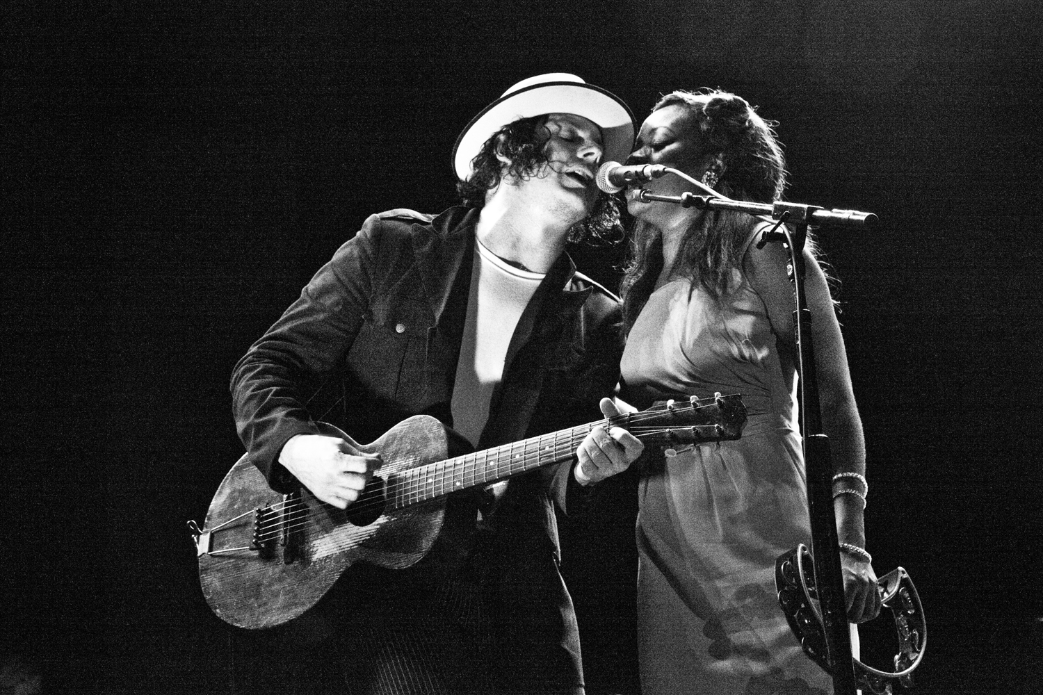 Jack White and Ruby Amanfu at the ALC music festival in Austin, Texas ...
