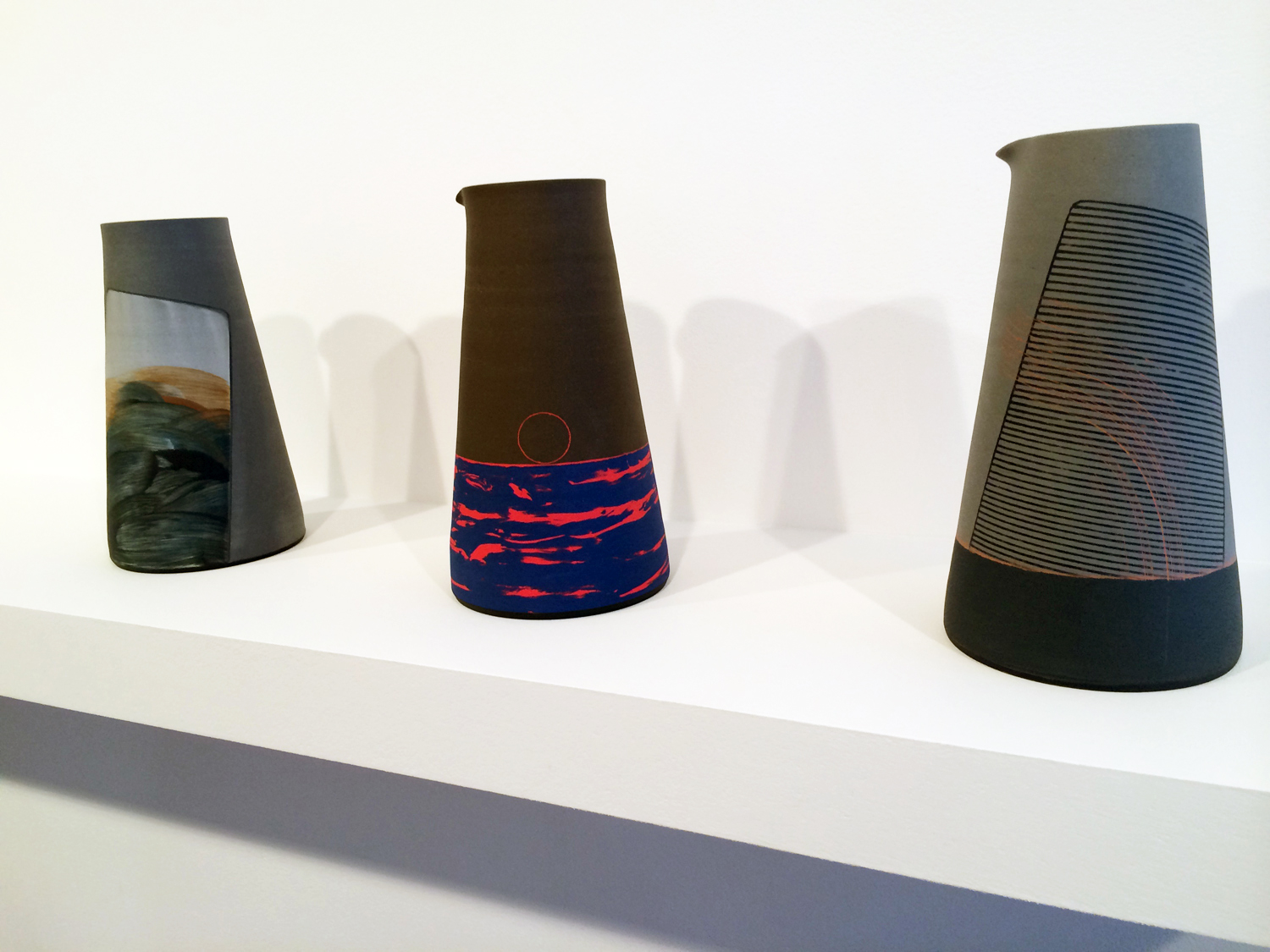 Jim Iserman & James and Tilla Waters at Corvi Mora, London - purple ART
