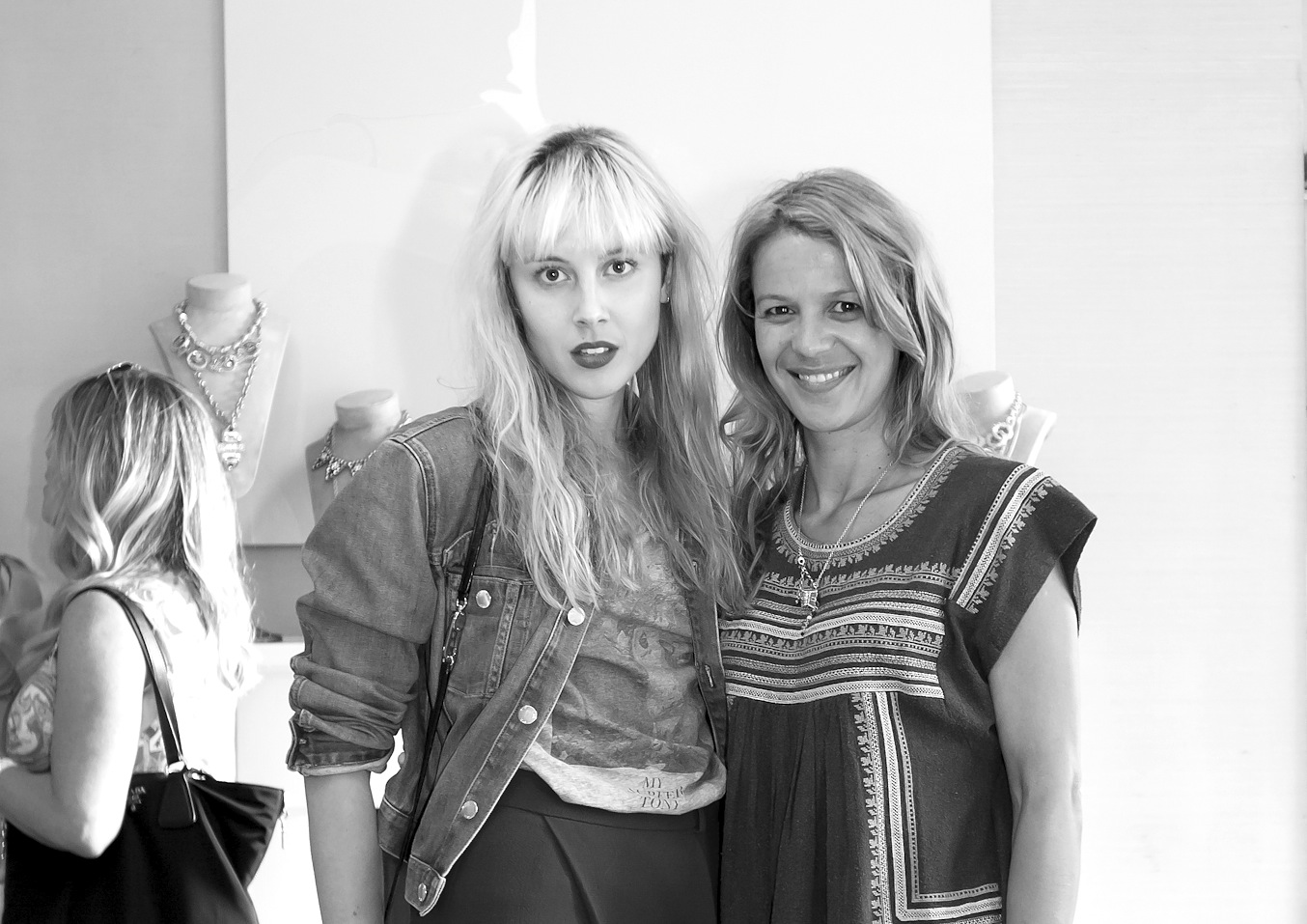 Paula Goldstein Di Principe and the singer Lisa Moorish at Jeweller ...