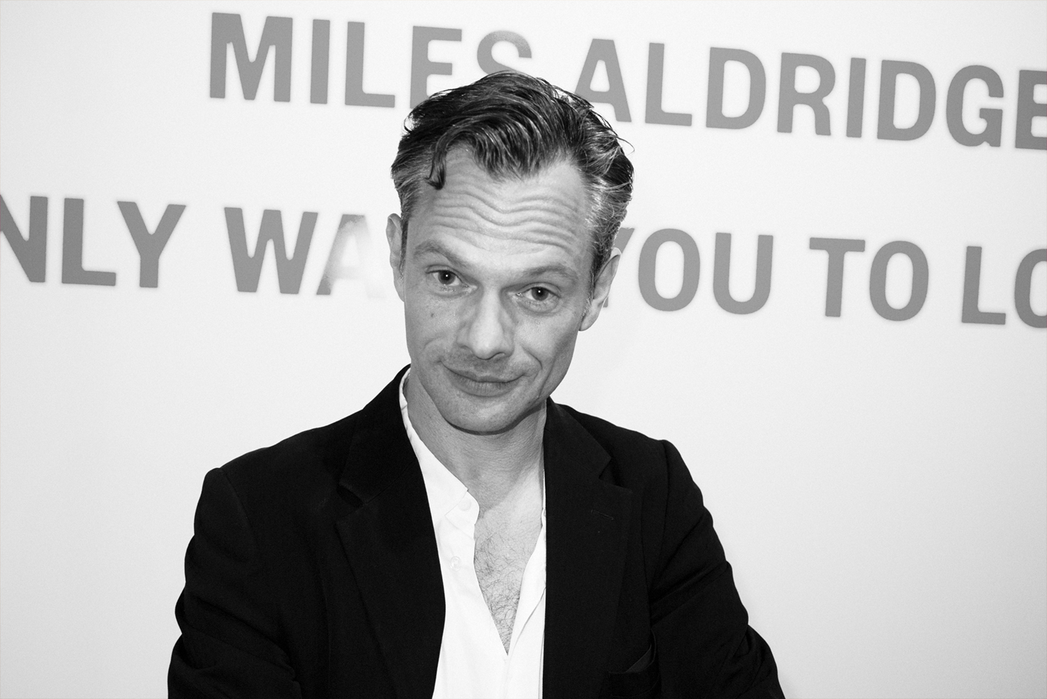 Miles Aldridge at the opening of his exhibition "I Only Want You ...