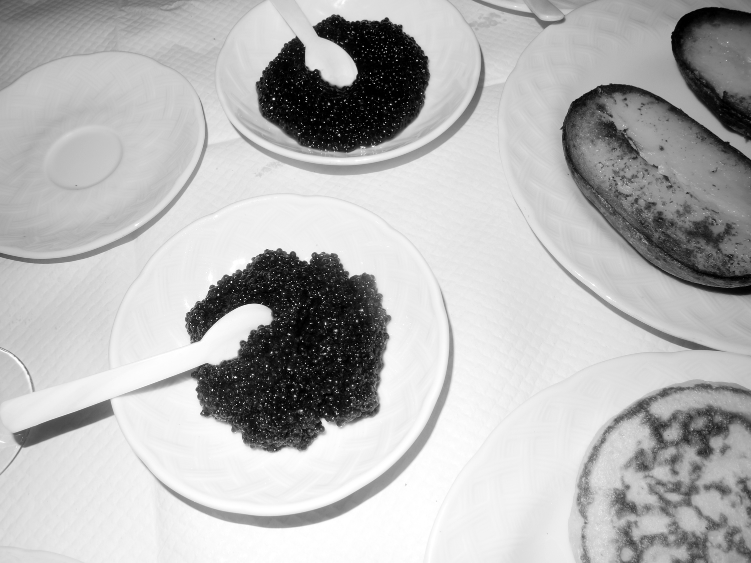 Dining at La Maison du Caviar, Paris. Photo Olivier Zahm - purple TRAVEL
