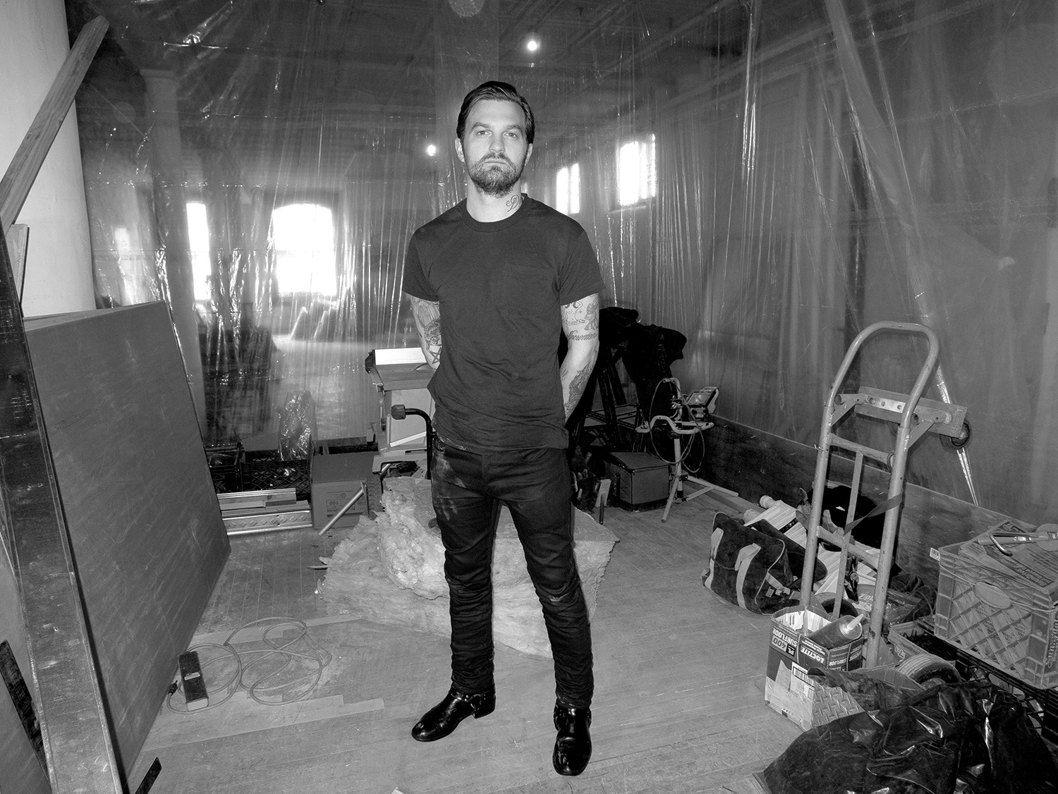 Max Snow in his studio, New York. Photo Olivier Zahm - purple DIARY