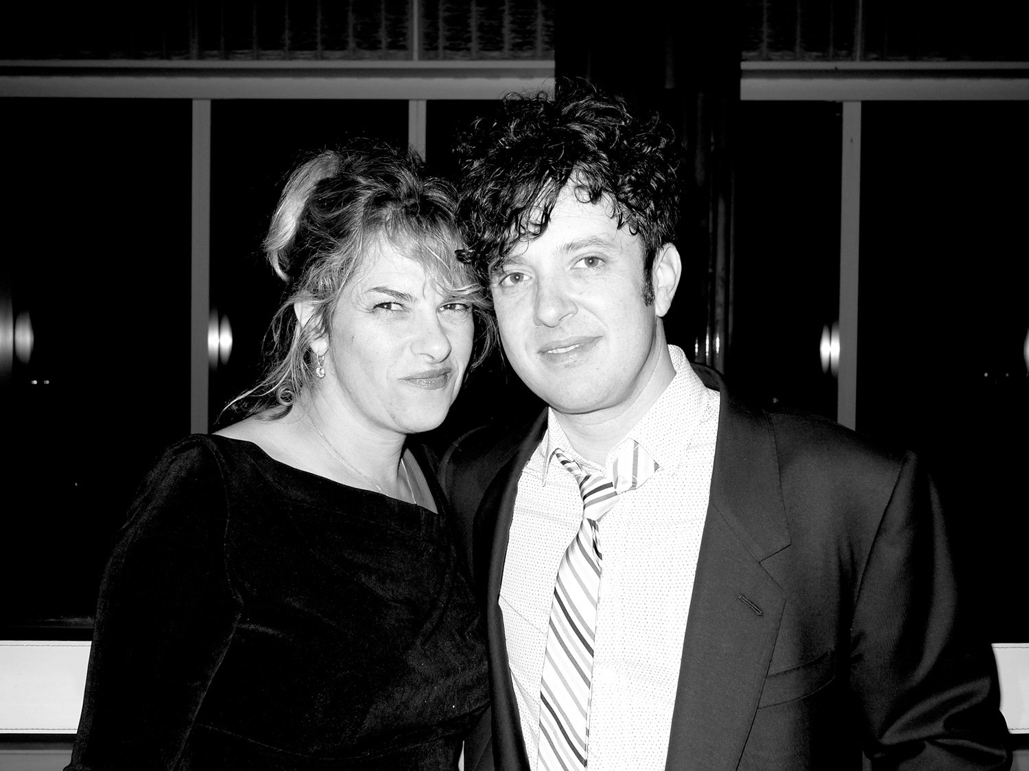 Tracy Emin and Harper Simon at the top of The Standard, New... - purple ...