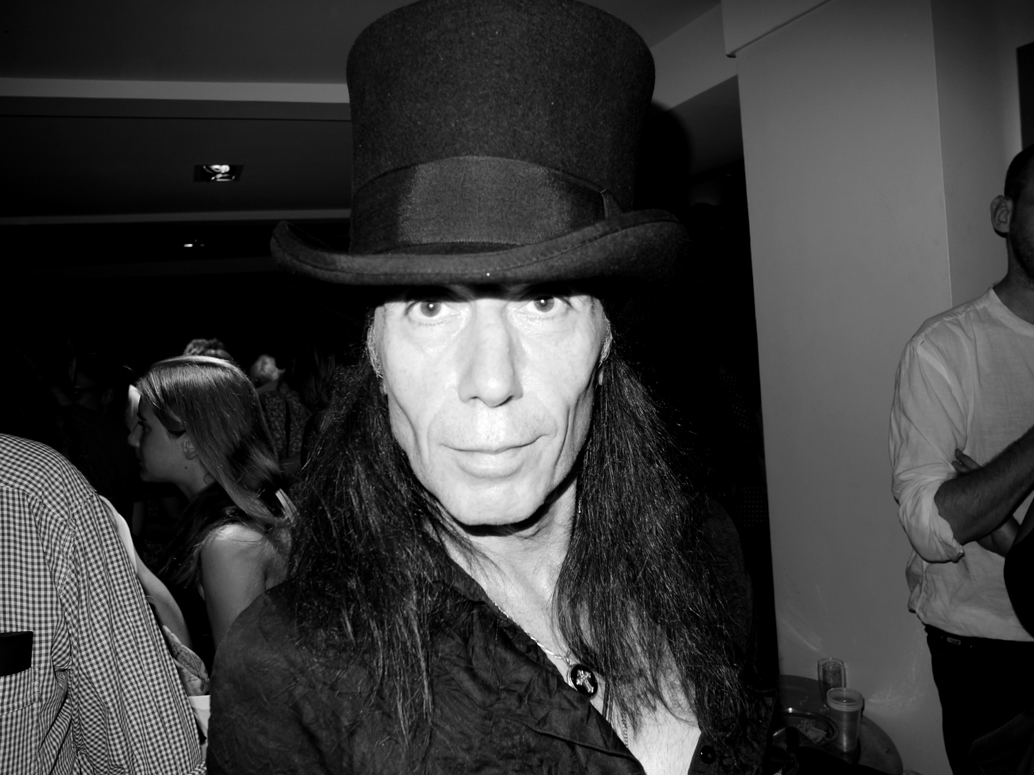 The cult French rock critic and writer Yves Adrien at the Paris ...