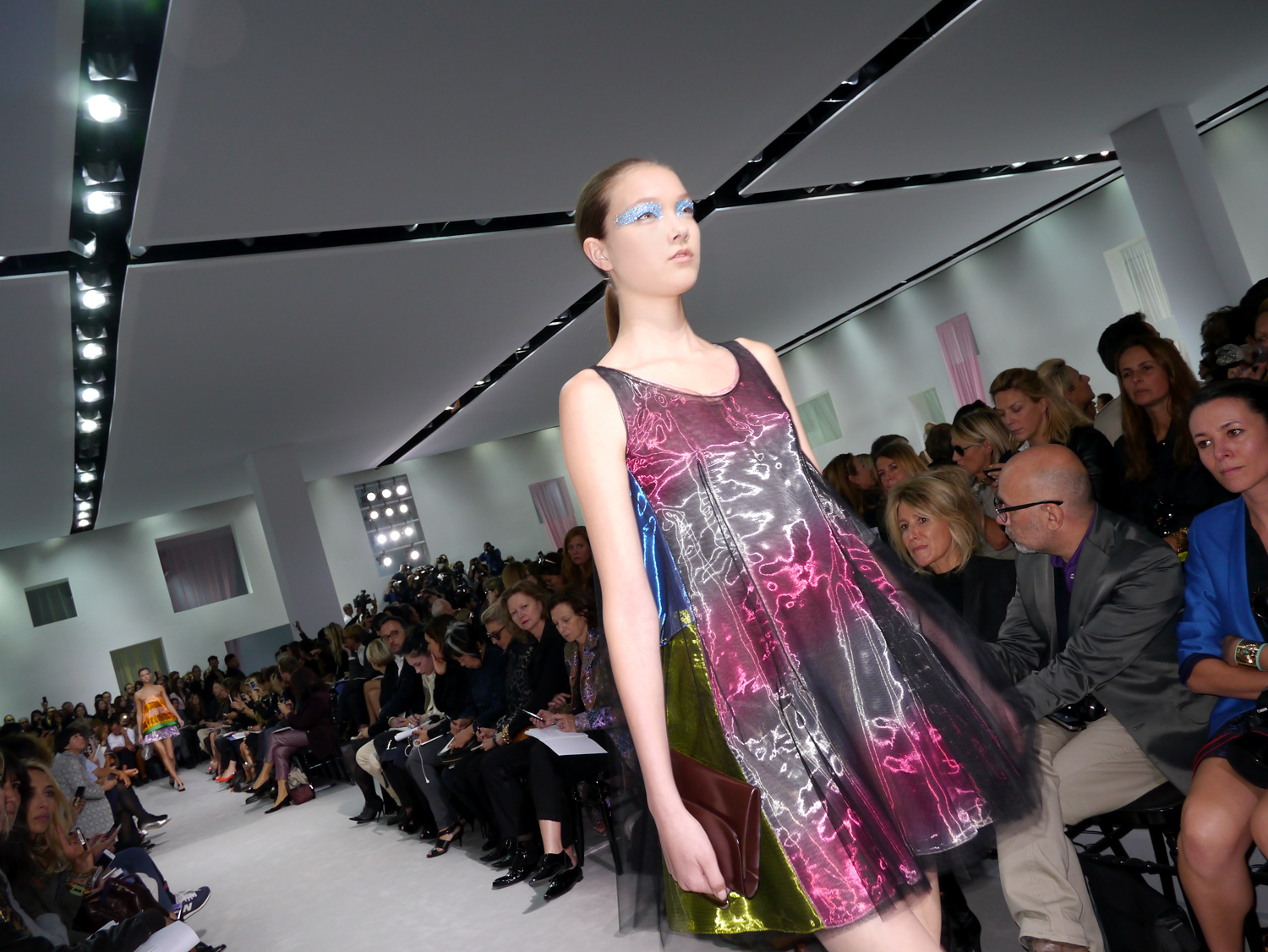 Raf Simons' debut collection for Dior RTW S/S 2013, Paris - purple FASHION
