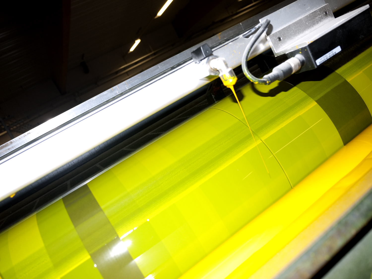 Yellow ink used at the printing of the next Purple Fashion magazine ...