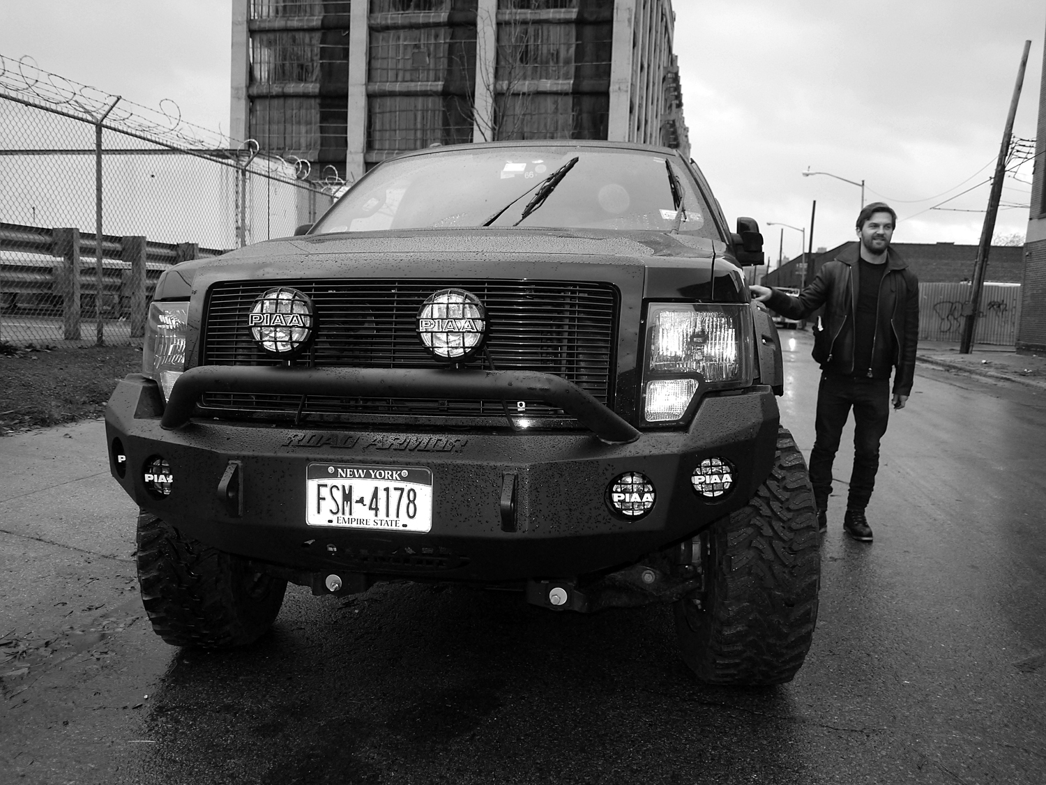 Max Snow leaving his devastated studio, Redhook, New York. Photo ...