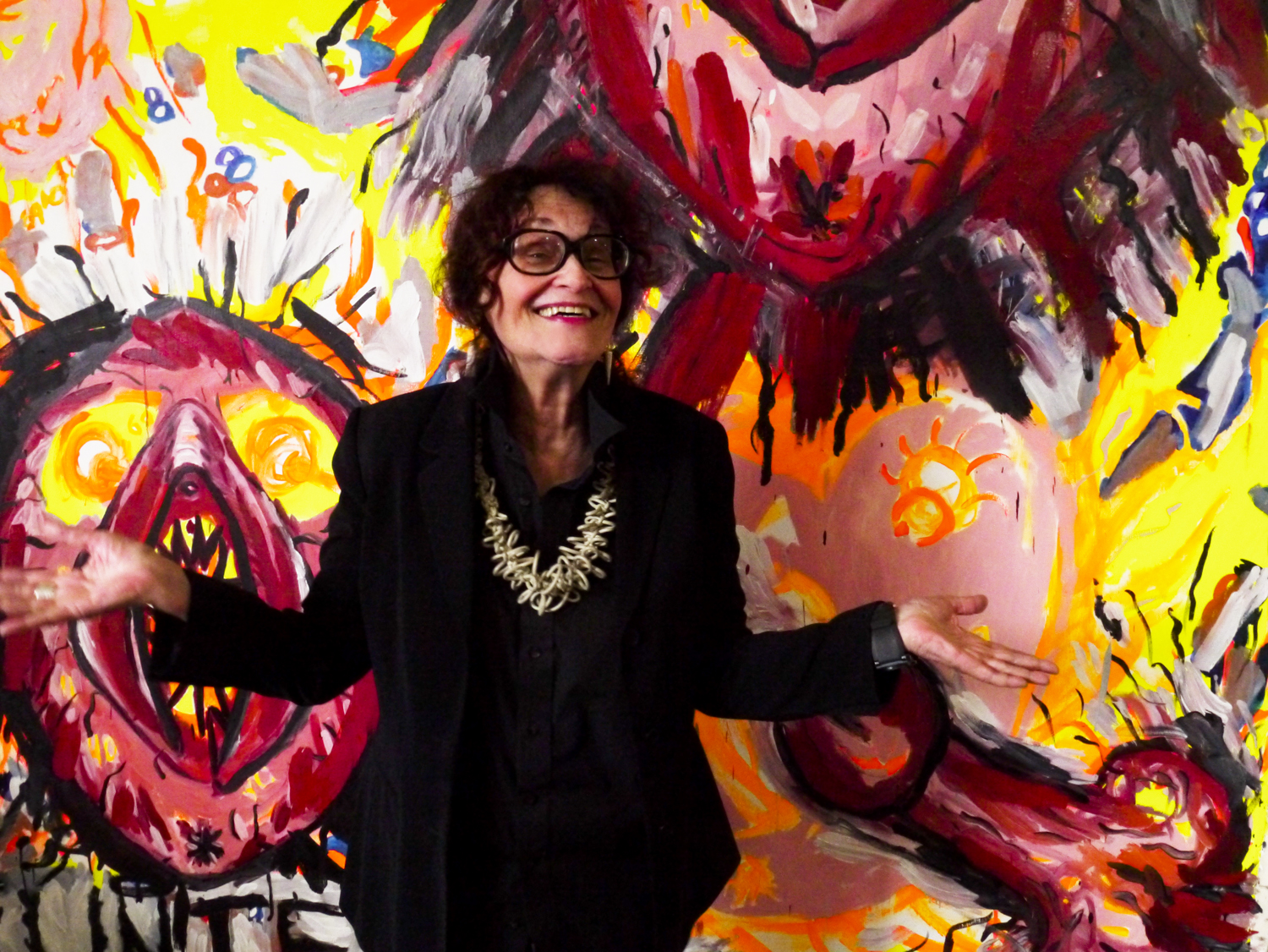 A Visit to Judith Bernstein's Studio, New York - purple ART