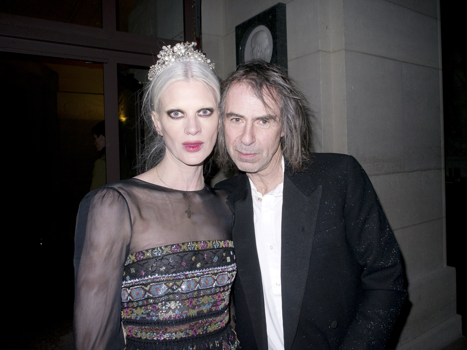 Kristen McMenamy and Ivor Braka at Berluti men's F/W 2013 presentation ...