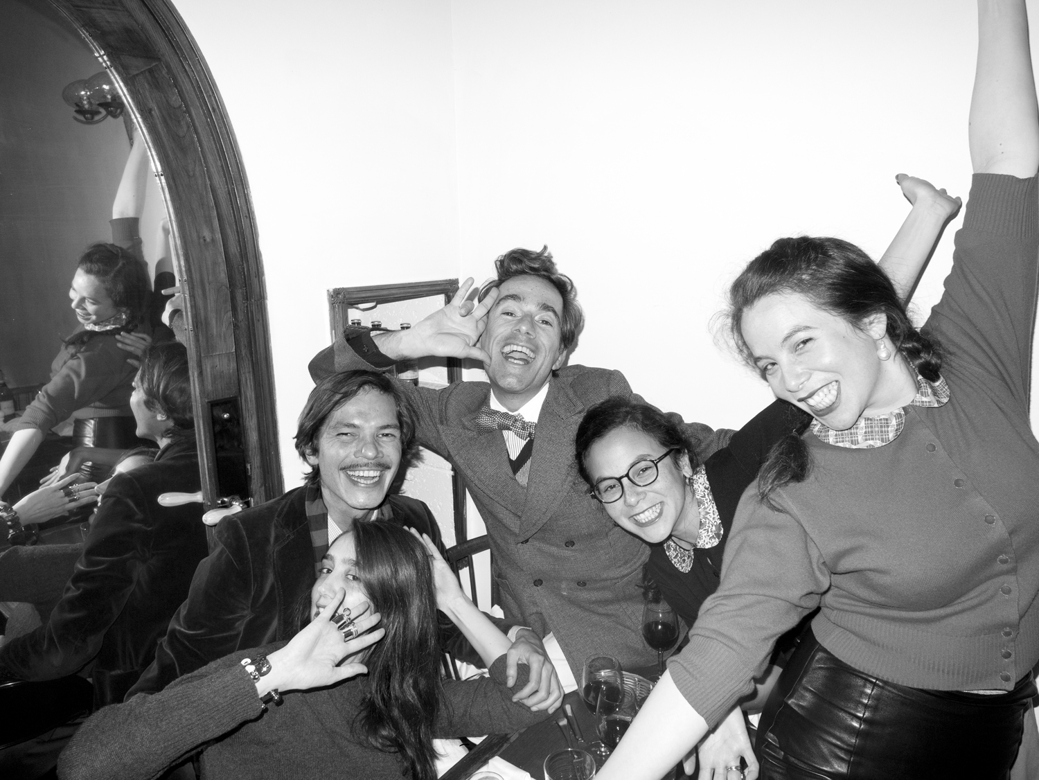 Natacha Ramsay Levi's birthday at Cibus, Paris - purple NIGHT