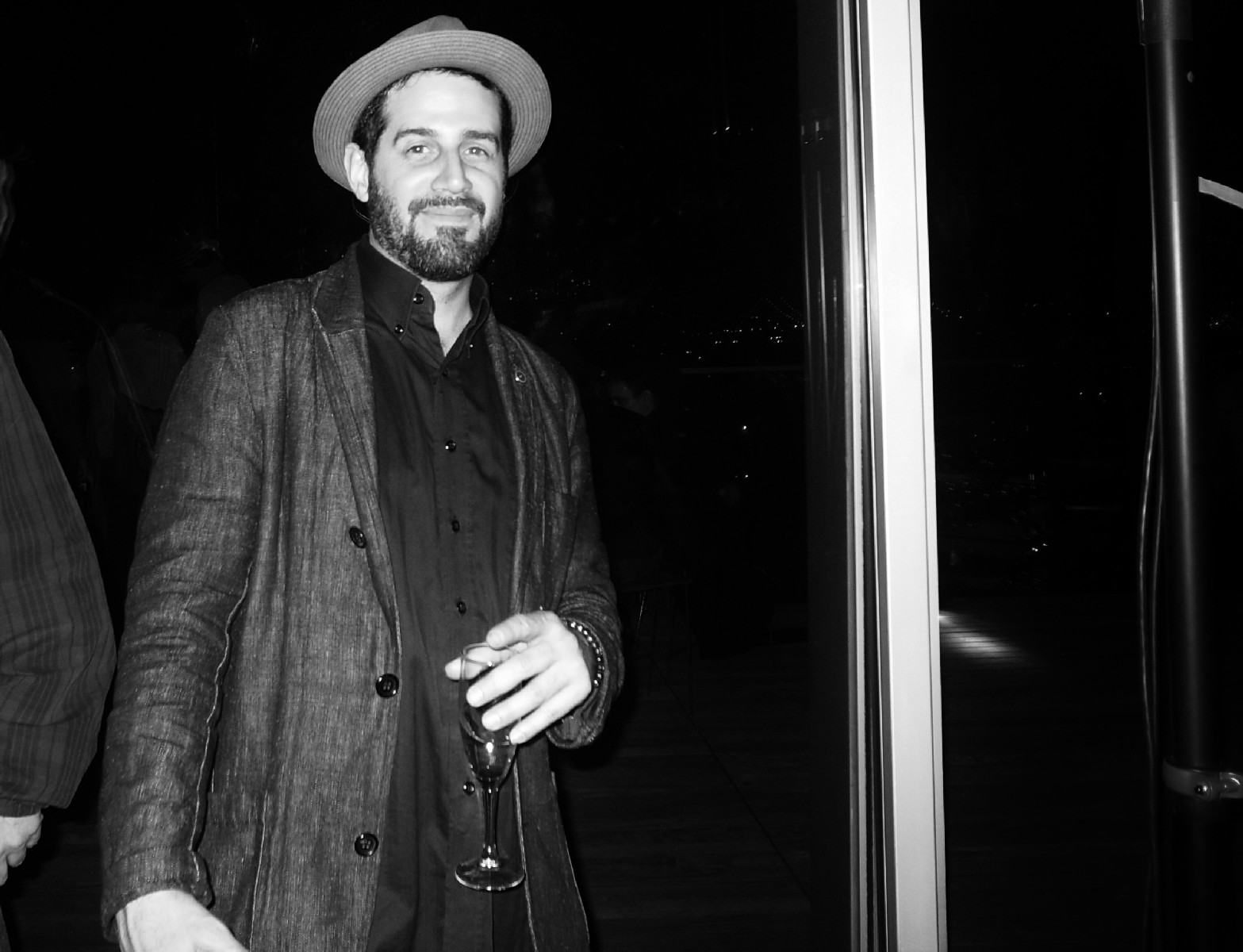 Artist Jose Parla celebrating the opening of his new exhibition with JR ...