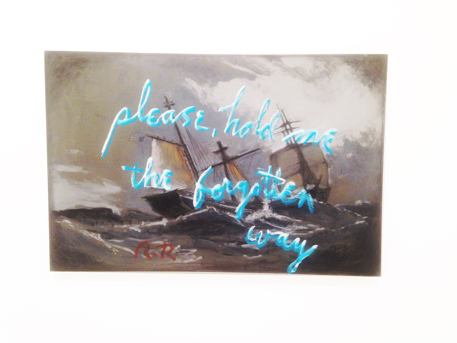 A Rene Ricard painting at Vito Schnabel, New York. Photo Bill Powers ...