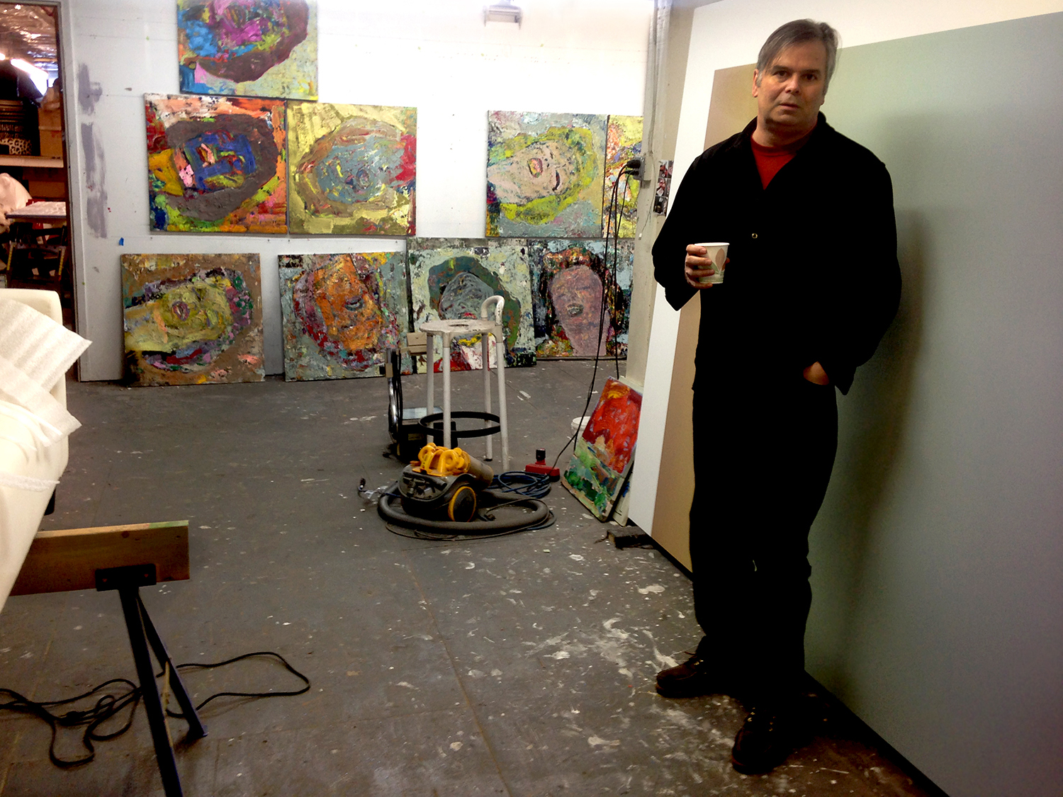 A visit to Robb Pruitt's studio, Brooklyn. Photo Bill Powers - purple ART