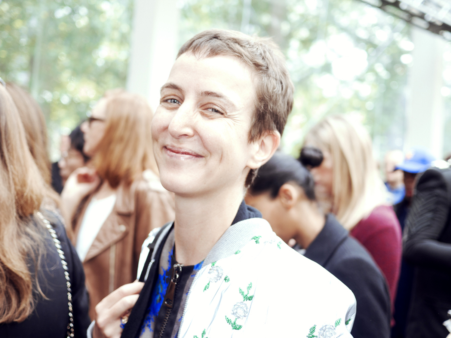 Sarah Andelman after the Burberry Prorsum S/S 2014 show, London. Photo ...
