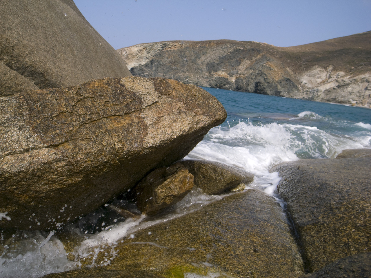 Livada, one of the most windy and wild beach on the north... - purple ...