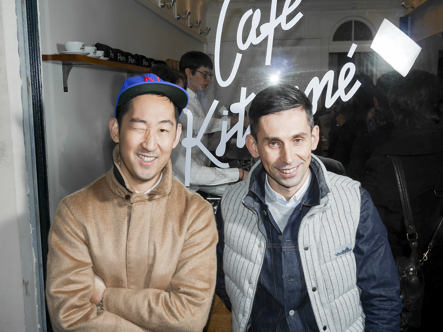 Café Kitsuné opening at 51 Galerie Montpensier, Paris - purple NIGHT