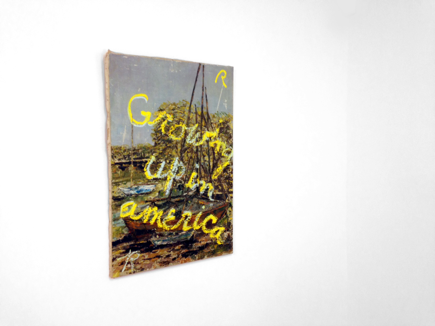Rene Ricard "Remember" at Half Gallery, New York - purple ART