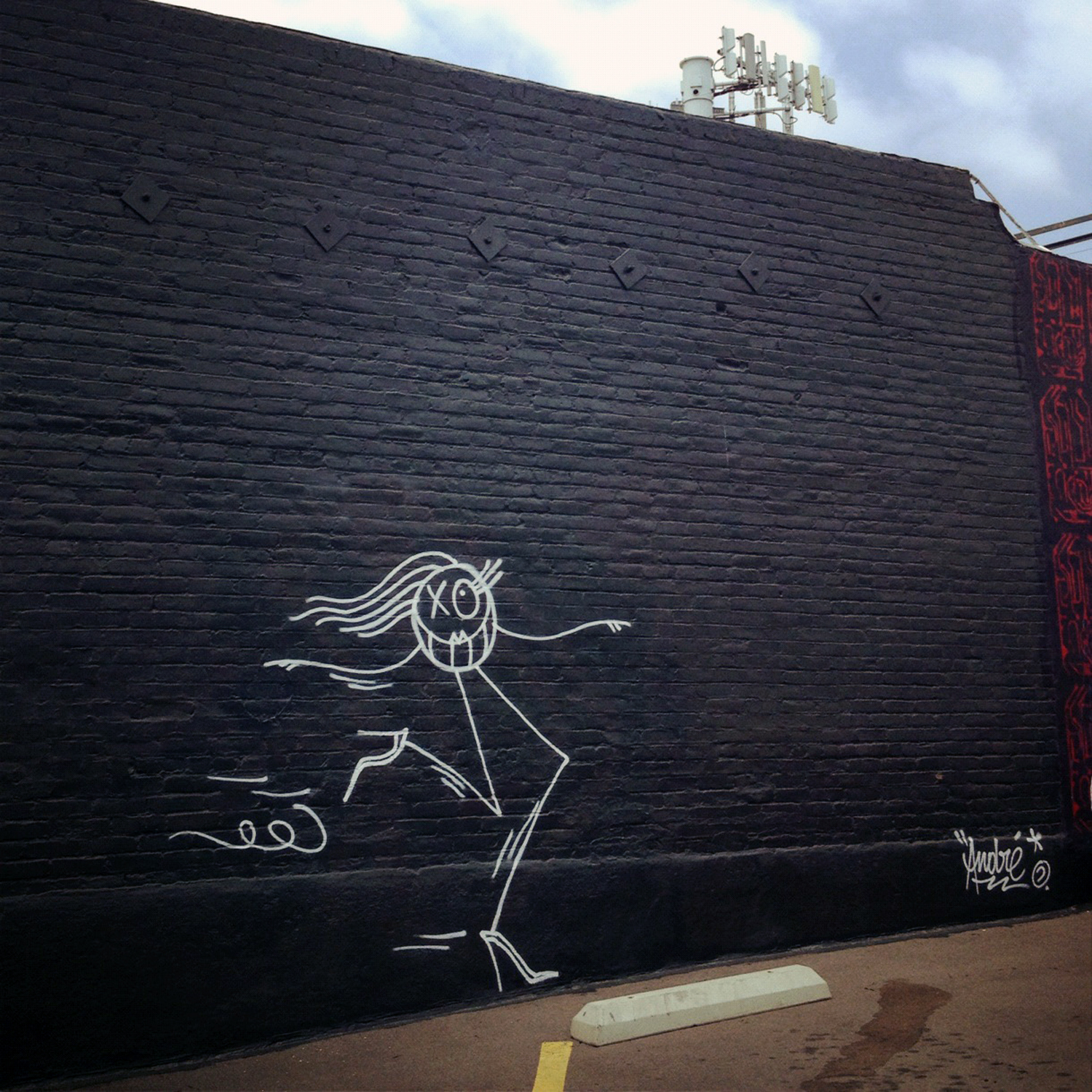 Mr. A graffiti by André Saraiva in Los Felis, Los Angeles. Photo ...