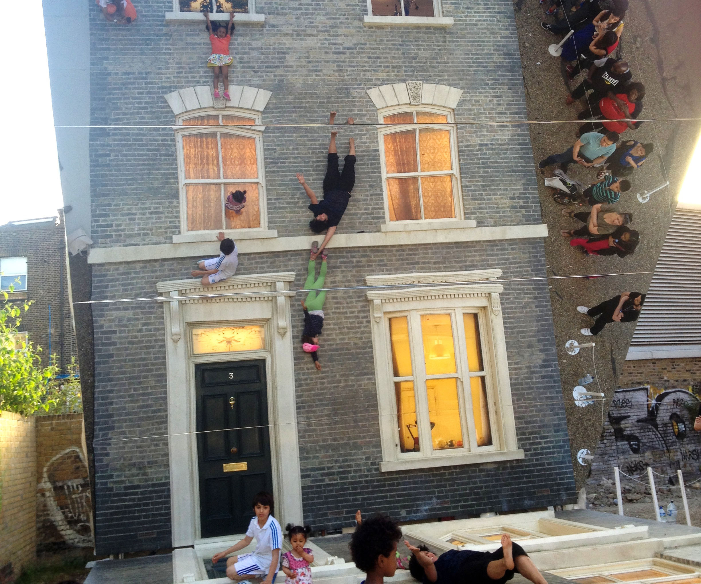 Dalston House by Leandro Erlich at 1-7 Ashwin Street, London - purple ART