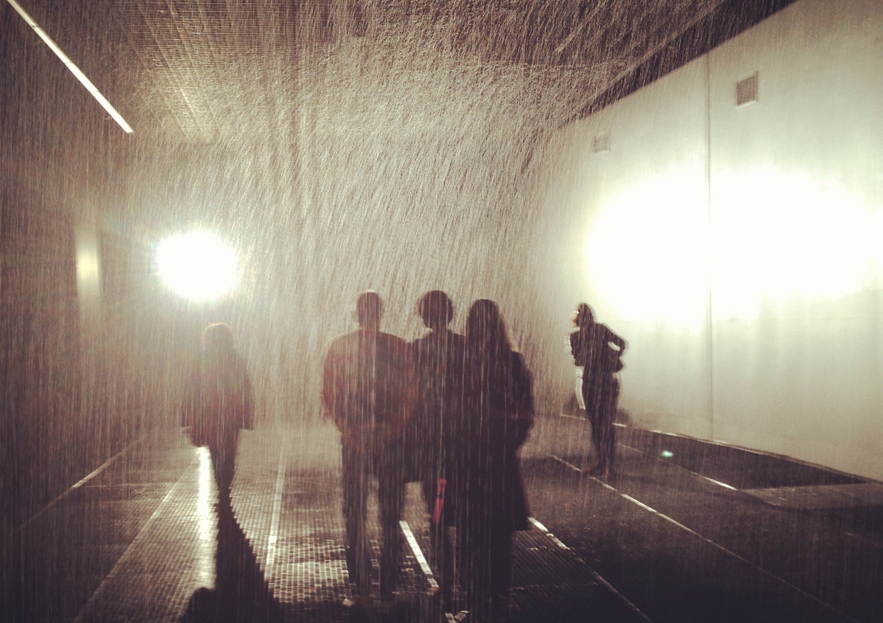 The Rain Room by Random International at the Barbican Centre, London ...