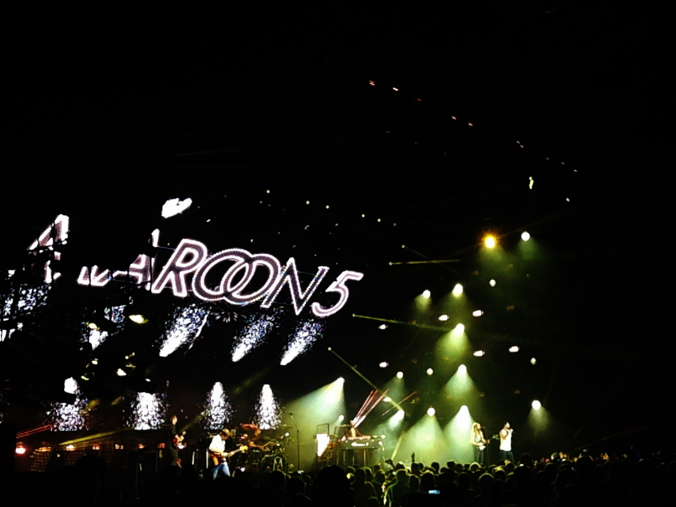 Maroon 5 playing at Jones Beach as part of their latest tour ...