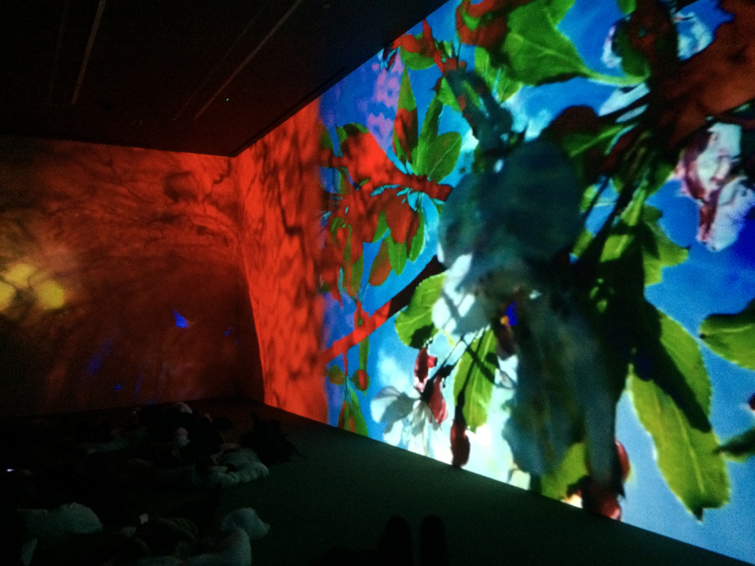Pipilotti Rist "Worry Will Vanish" at Hauser & Wirth, London - purple ART