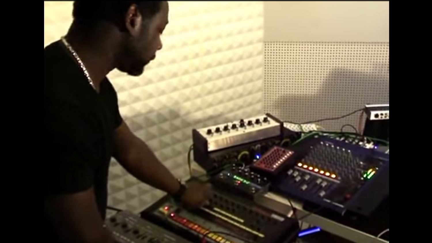 A Guy Called Gerald plays analog in his studio - purple TELEVISION