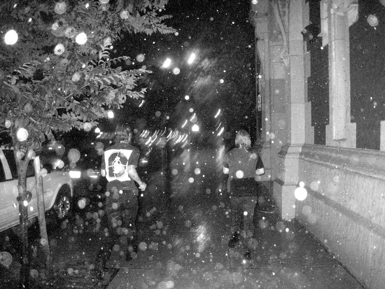 An old picture of Dash Snow running with the photographer Hanna Liden ...