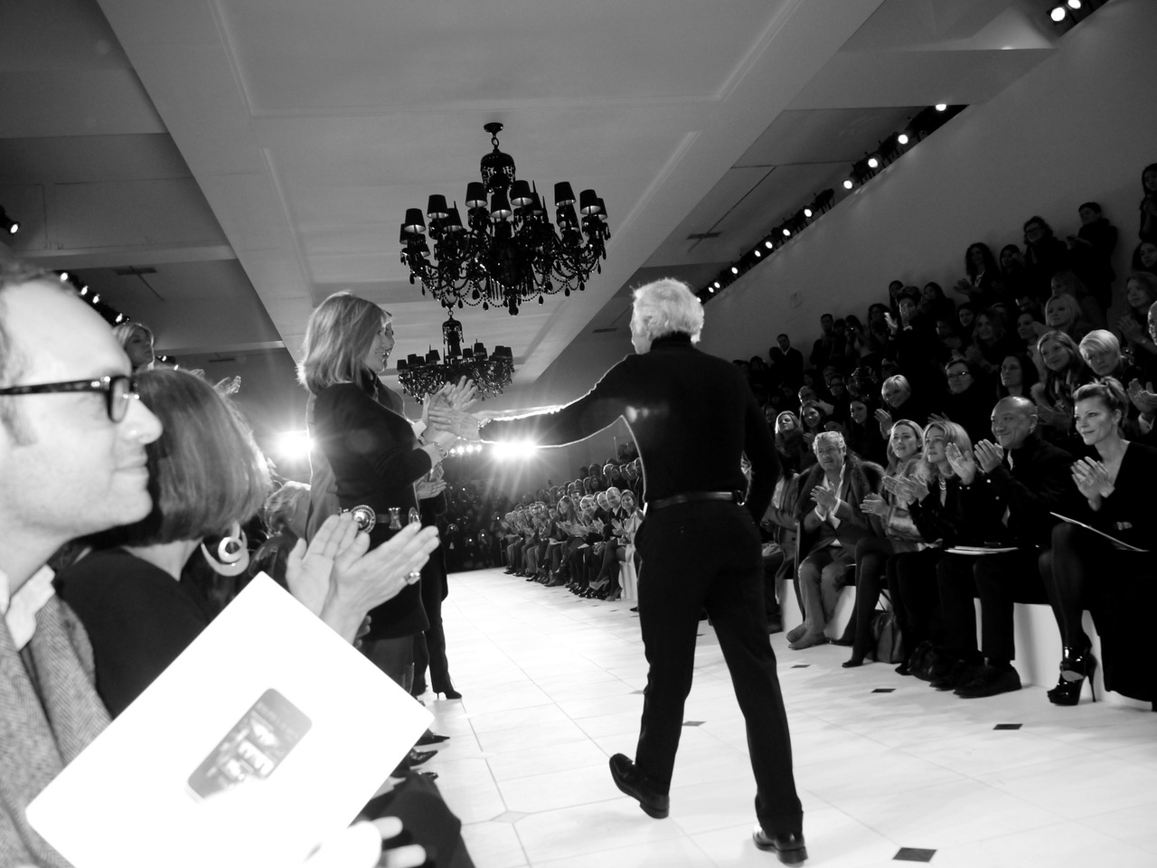 Mr Ralph Lauren at the end of his Fall/Winter 2010/11 show, New ...