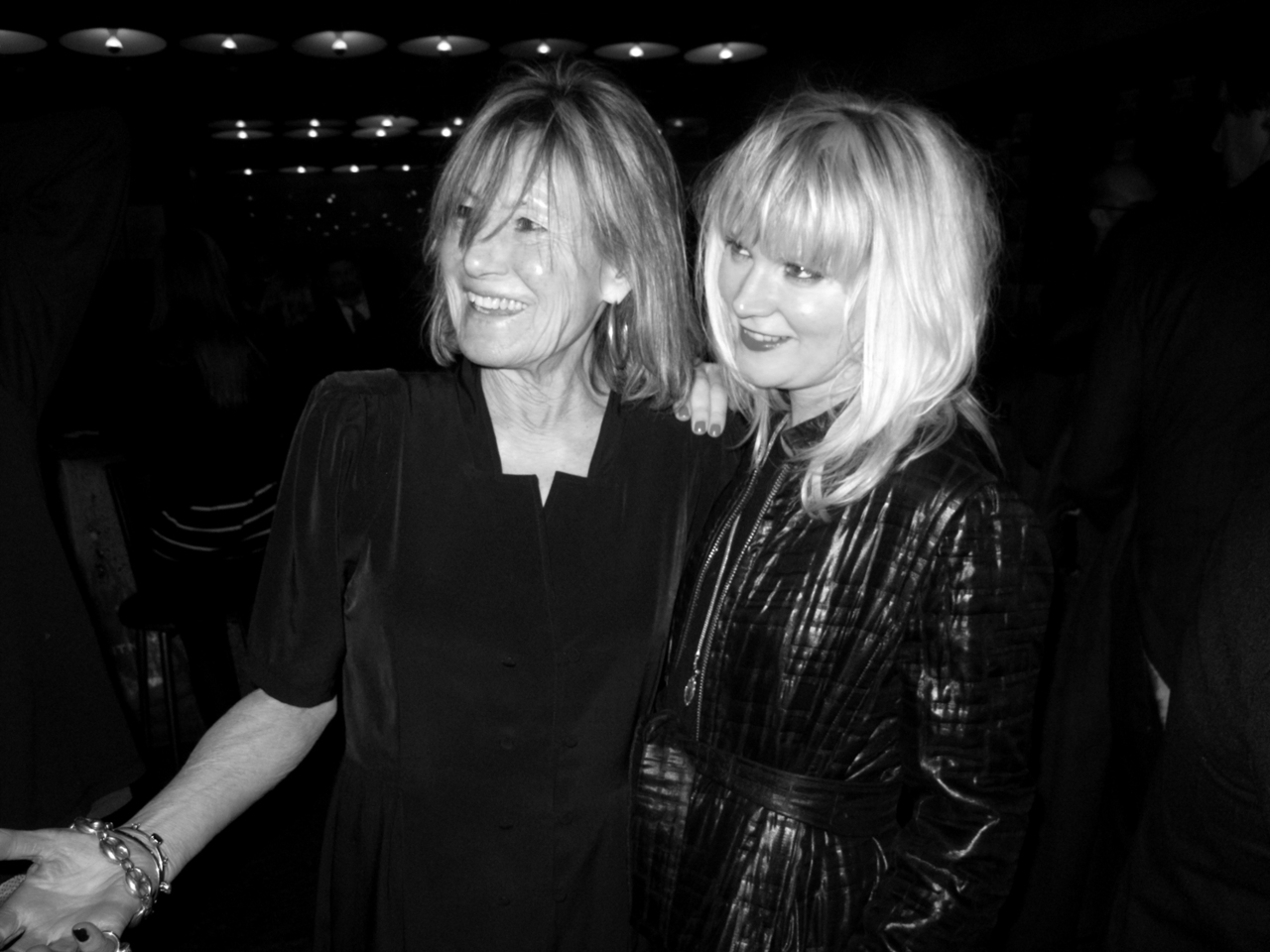 Clarissa Dalrymple and the curator Alison Gingeras at the Whitney ...