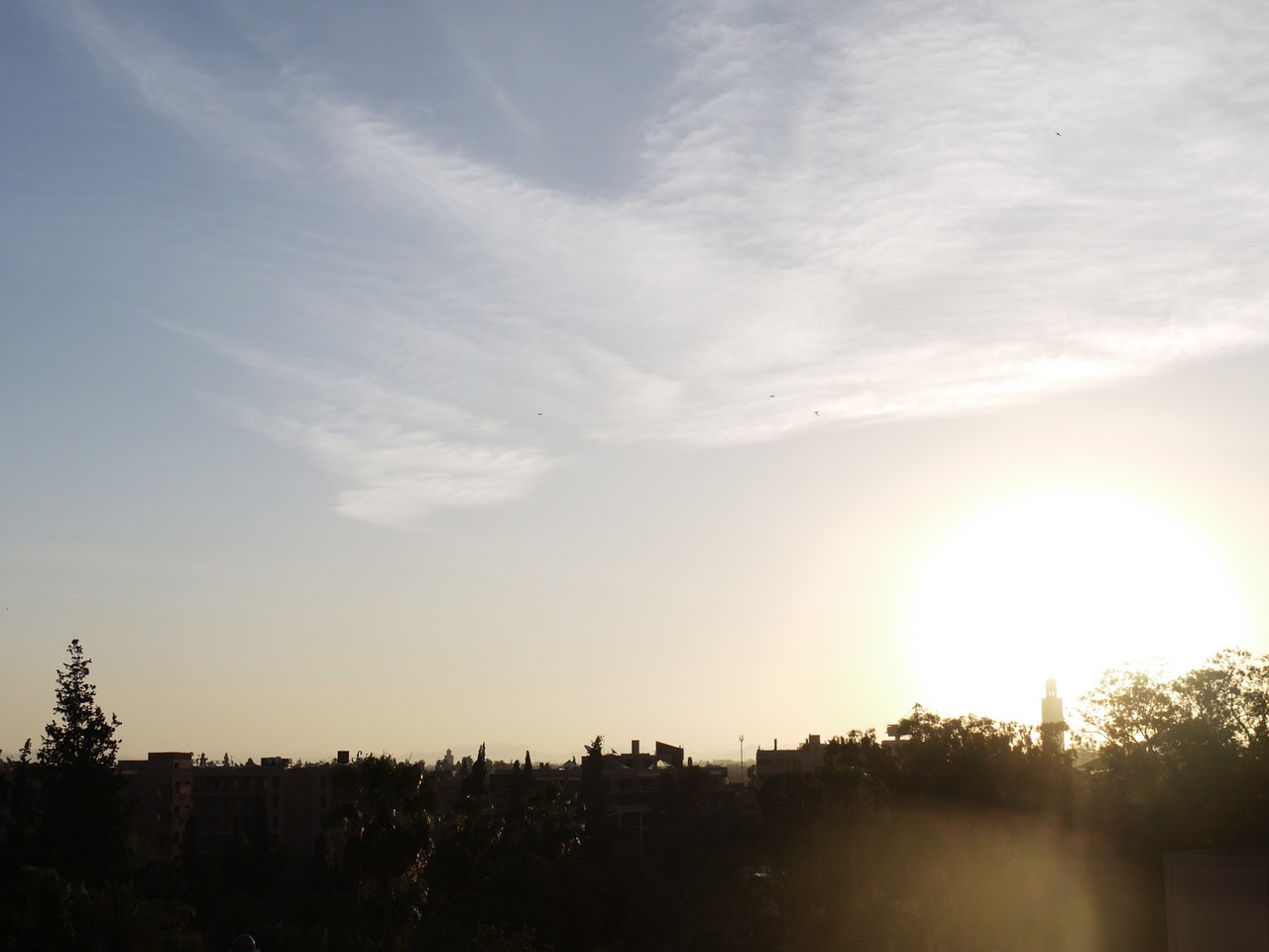 The sunrise over Marrakech. Photo Rachel Chandler - purple TRAVEL