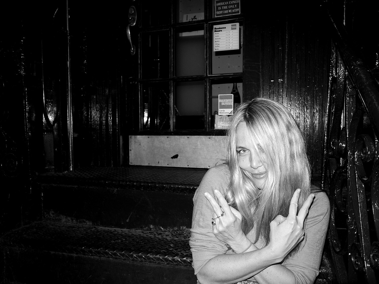 The beautiful Mary Frey at Omen, New York. Photo Olivier Zahm - purple ...