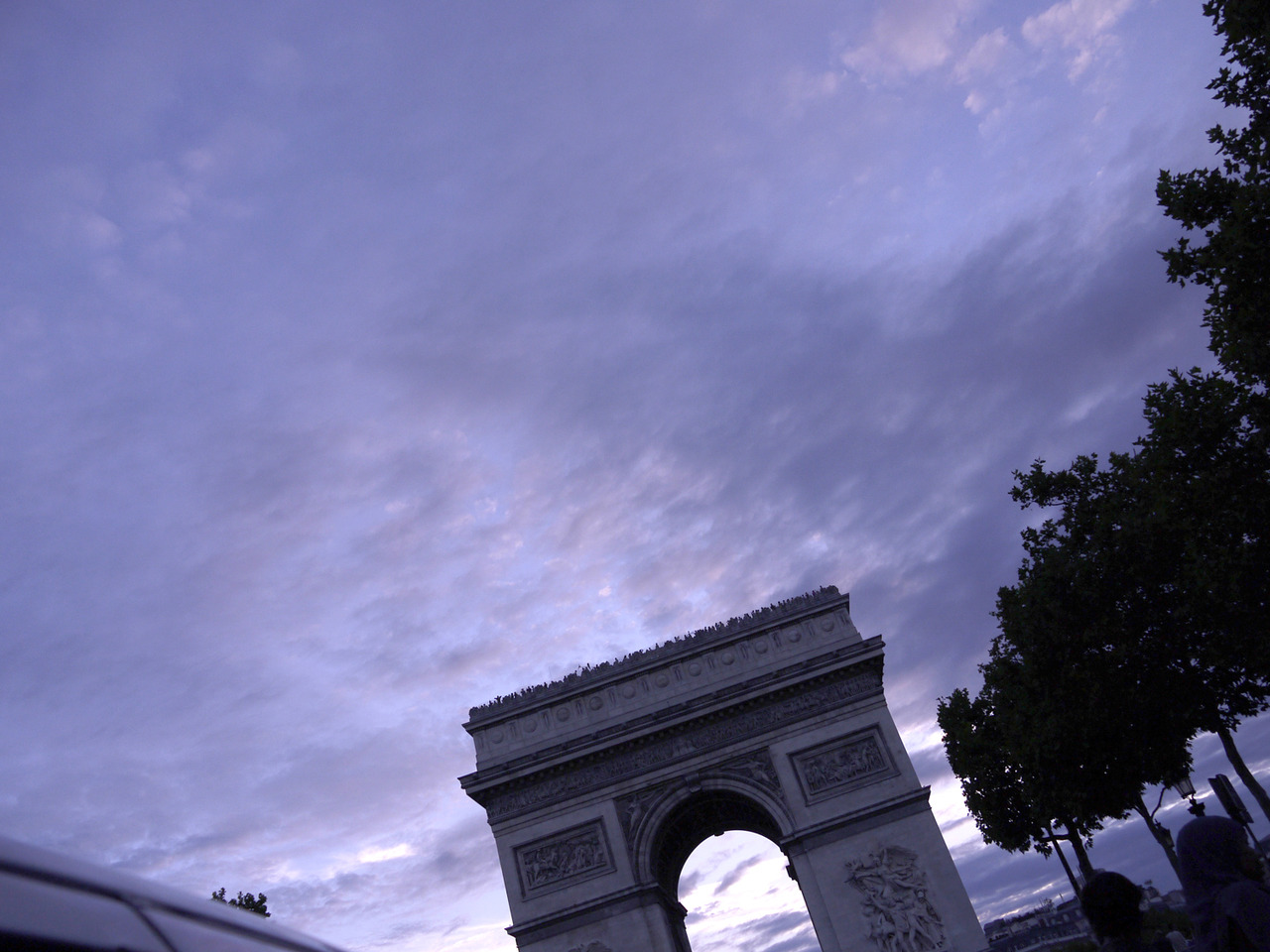 From Paris to the Chateau of Versailles - purple NIGHT