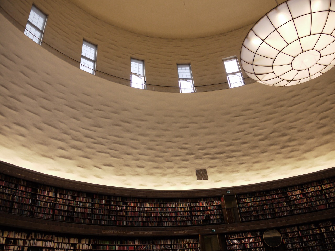 The Stockholm library, created in 1928 by Gunnar Asplund. Photo Rachel ...