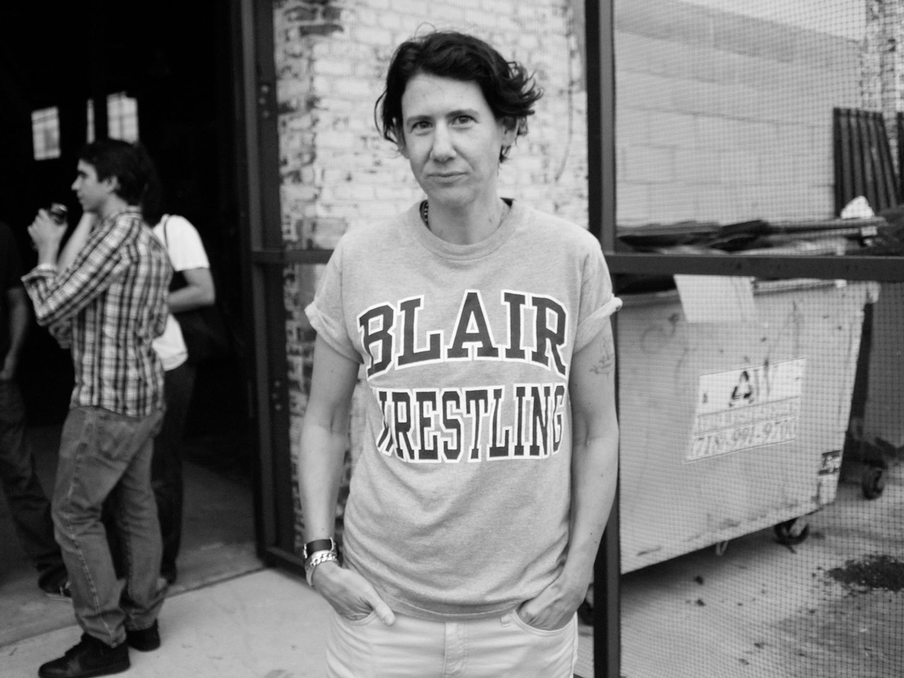 The artist and photographer Collier Schorr outside of Matthew Barney’s ...